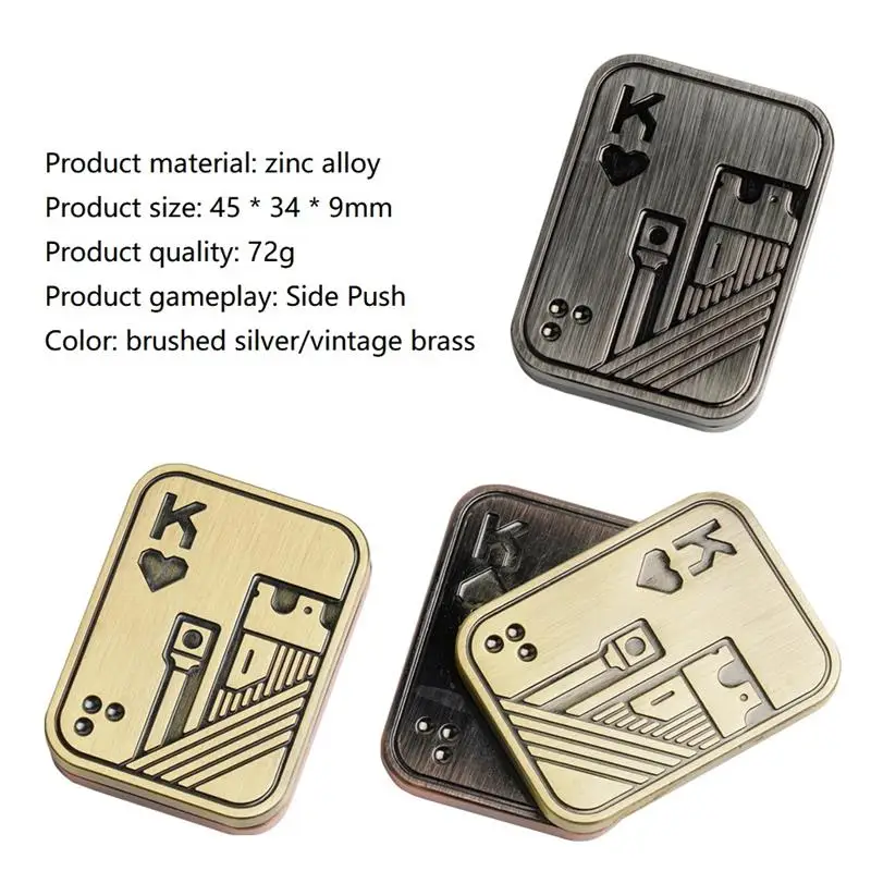 Metal Rotating Toy Edc Adult Stress Relief Fidget Toys Magnetic Metal ...