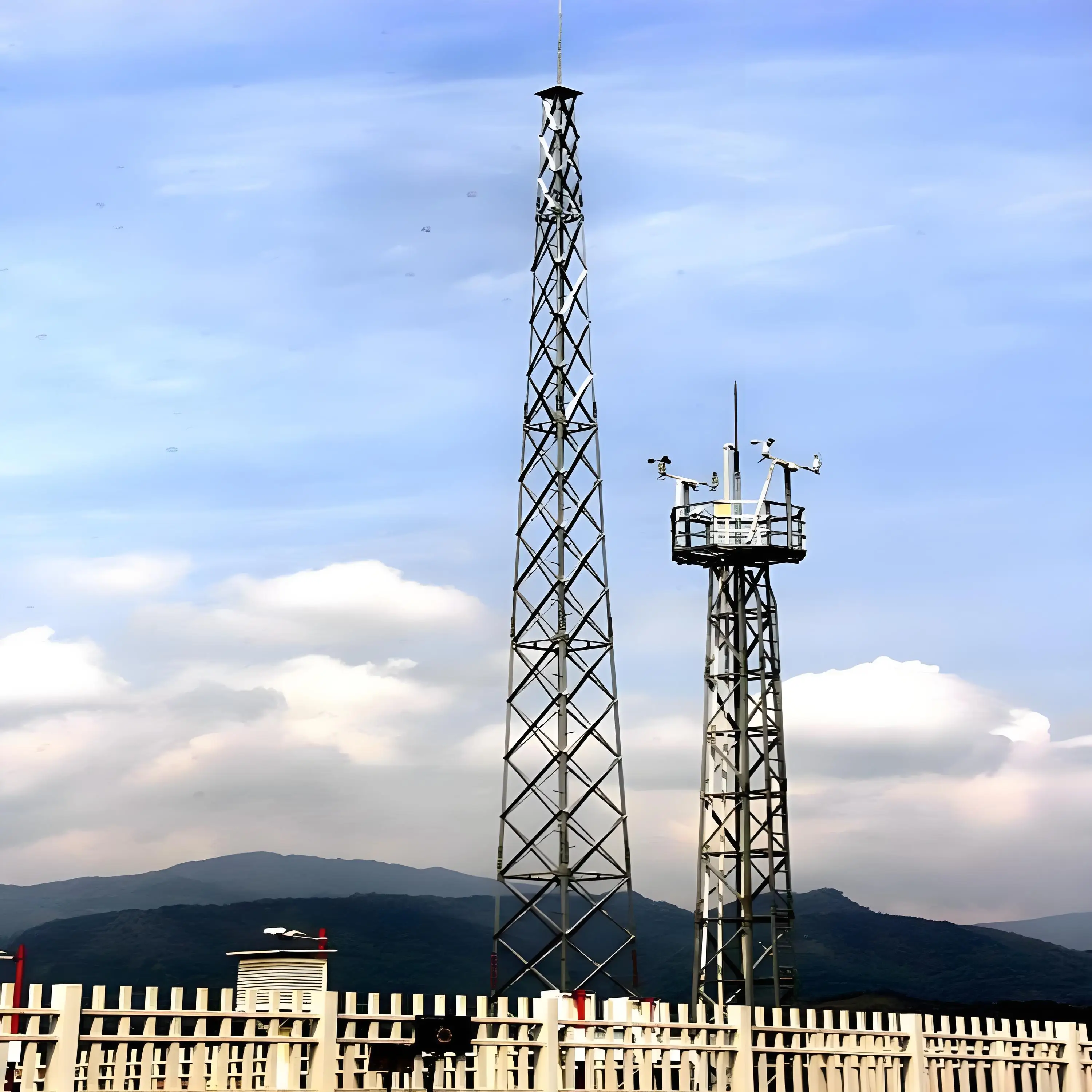 Galvanized Steel Wind Speed Measurement Tower & Weather Equipment - OEM/ODM