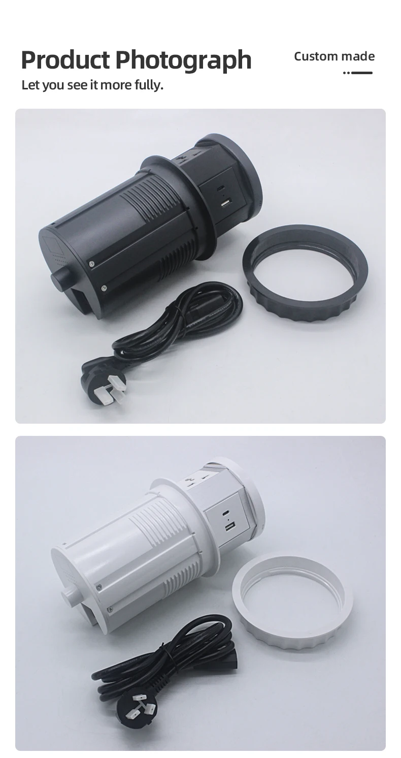 New Design Hidden Retractable Office Tables Power Wireless Charger Pop ...