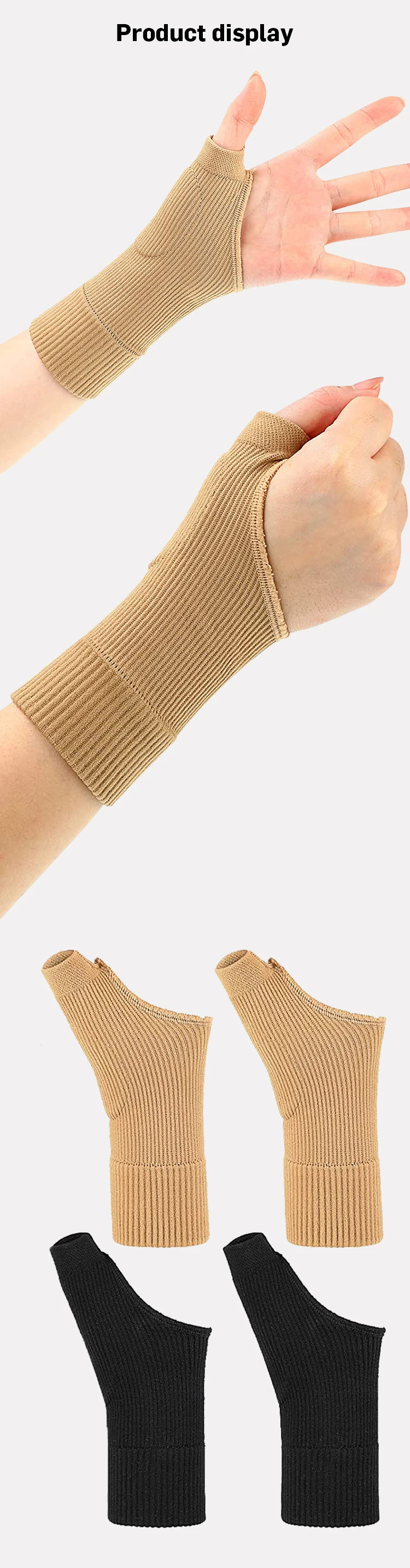 Adjustable Injury Tendonitis Pain Relieve Splint Protect Gel Thumb Hand ...