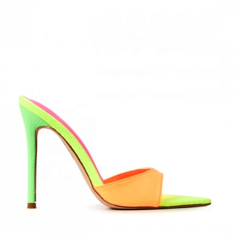 Am131md Wholesale Ladies New Style Fashion Stiletto High Heel Mules ...