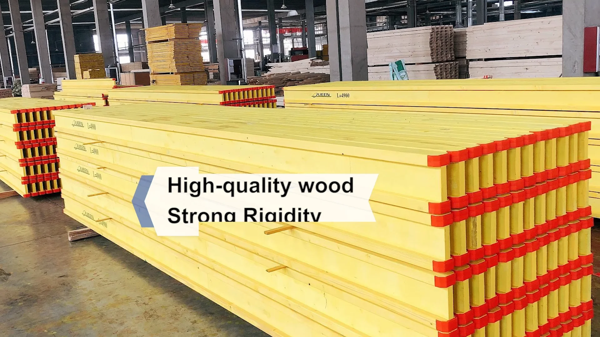 Linyiqueen Flexible Timber Beam H20 Concrete Slab Formwork H20 Timber Beam Concrete Wall ...