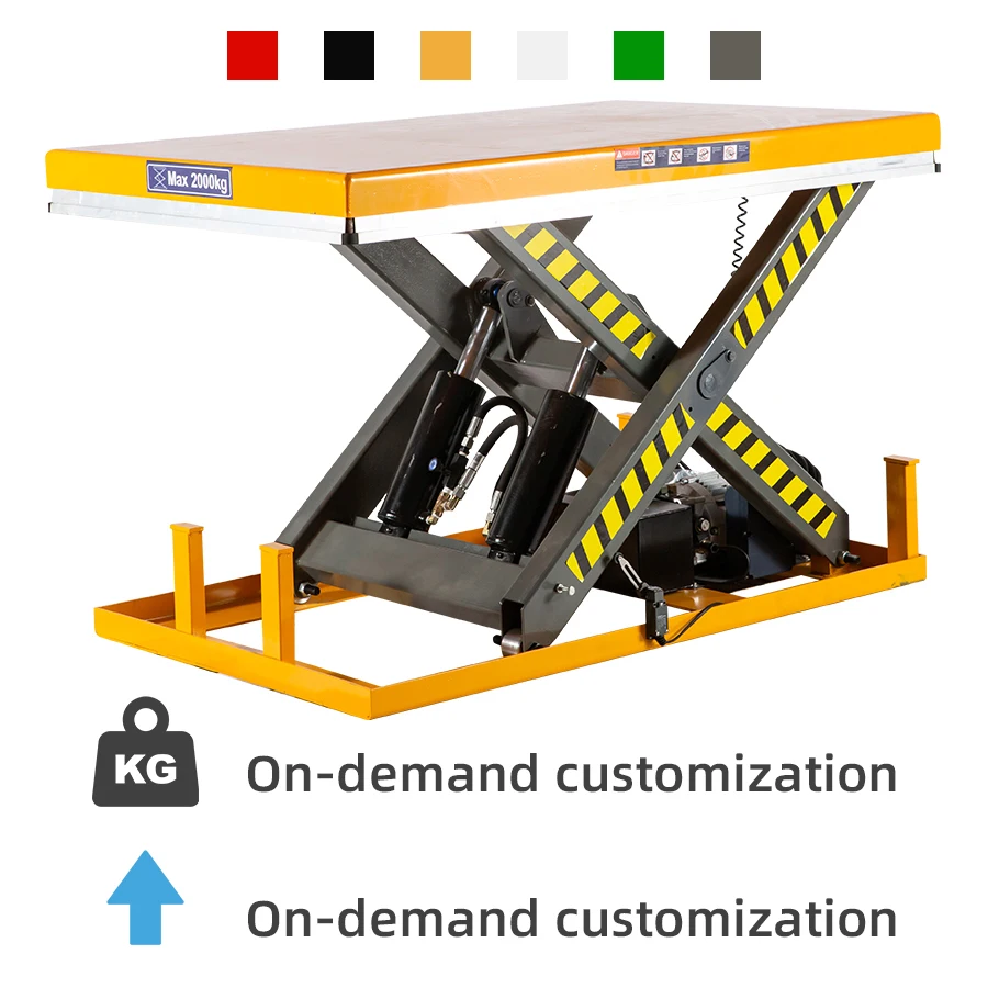 1 Ton 50 Ton Electric Lift Platform Lifting Table Scissor Table ...