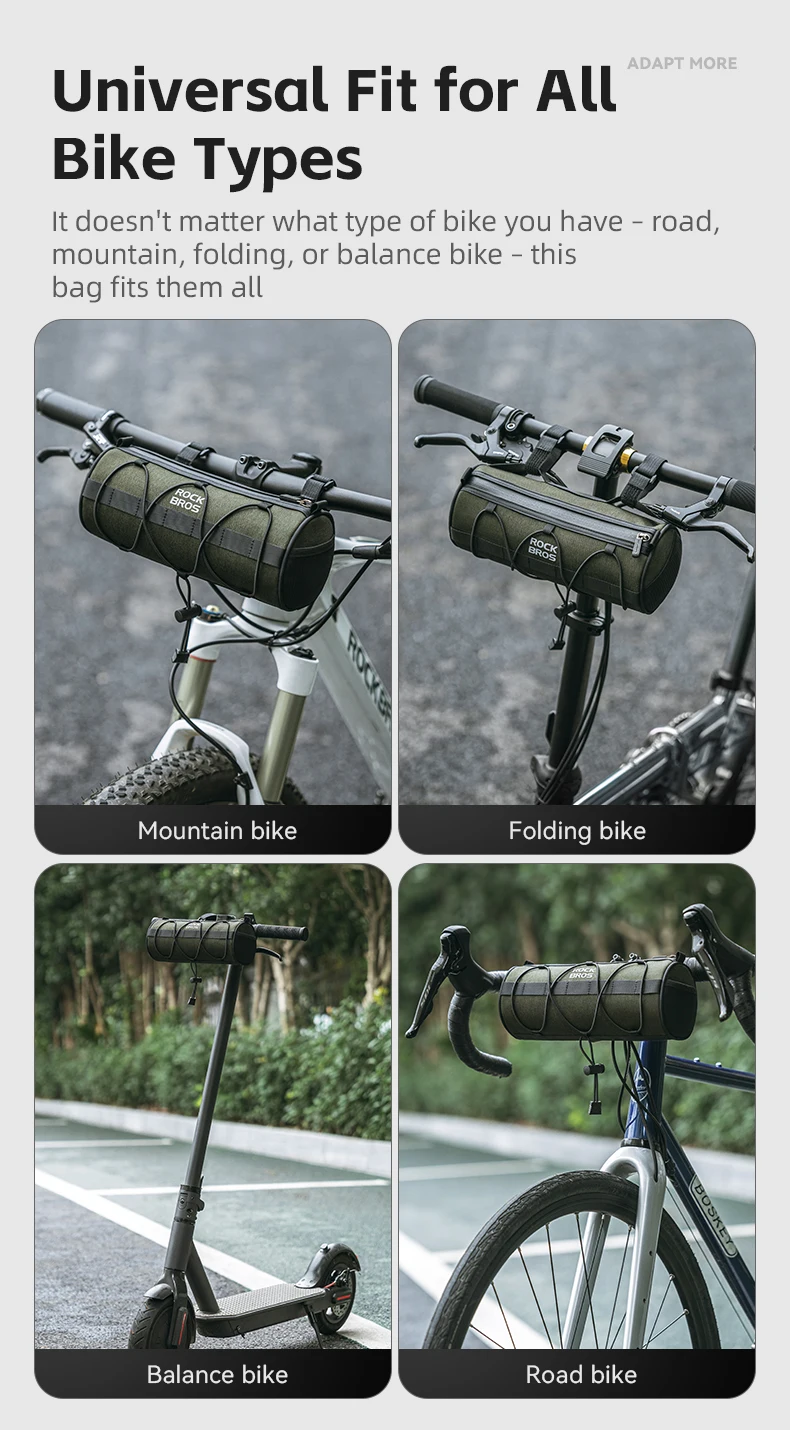 ROCKBROS Bicycle Handlebar Bag - Durable & Reflective