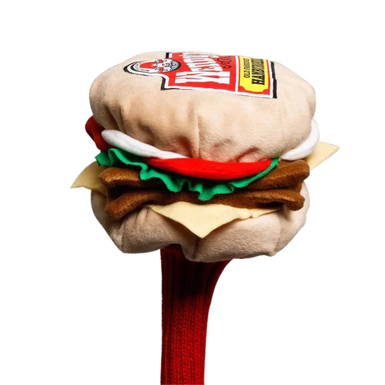 Custom Made Golf Funny Hamburger Plush Design Golf Driver Wood Club ...