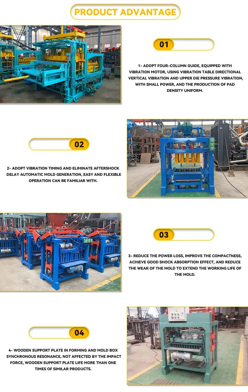 Vibration Forming Hydraulic Concrete Hollow Block Making Machine Lowest ...