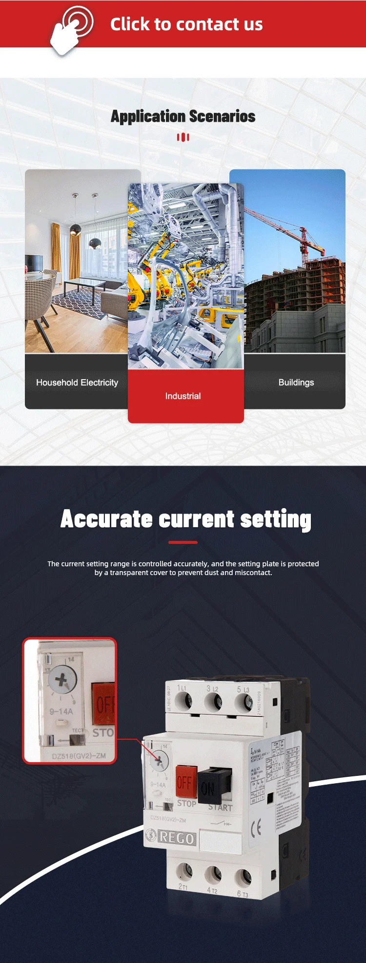 Rego Motor Protector Circuit Breaker Gv2m16 9a-14a Mpcb 3p 3 Pole Three ...