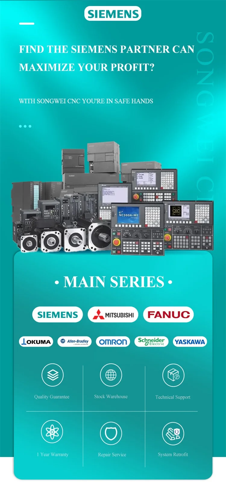 Songwei 6av21241gc010ax0 New Siemens Simatic Hmi Kp700 Comfort 6av2124-1gc01-0ax0 - Buy 6av2124 ...