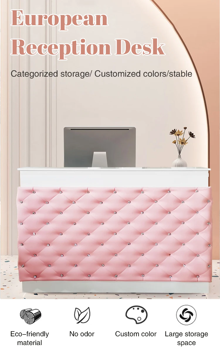 Custom Color Modern Small Cash Register Pink Beauty Salon Bar Reception ...