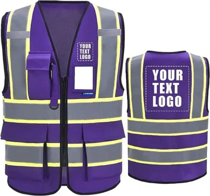 High Visibility Reflective 2 Two Tone Safety Vest For Women Men ...