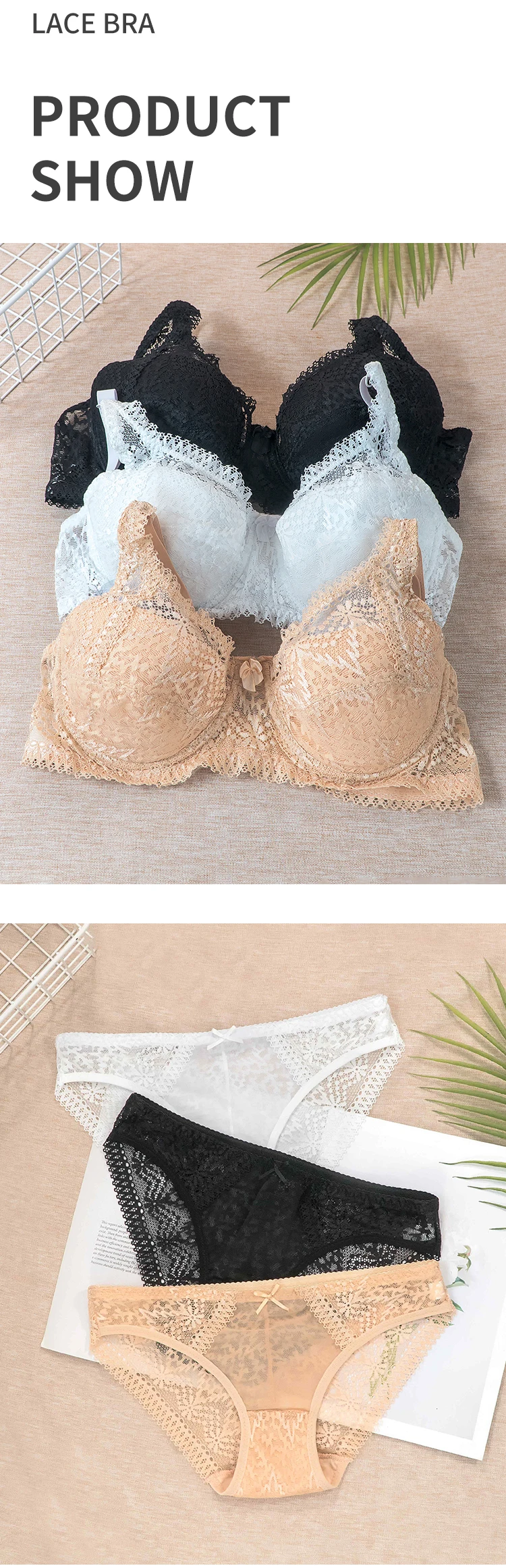 Wholesale Underwire Sexy Lace Lingerie 80 85 90 95 Cd Cup Push-up ...