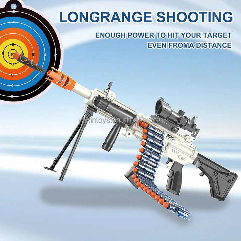 Auto Motorized Blaster Gun - Fun Shooting Game for Kids