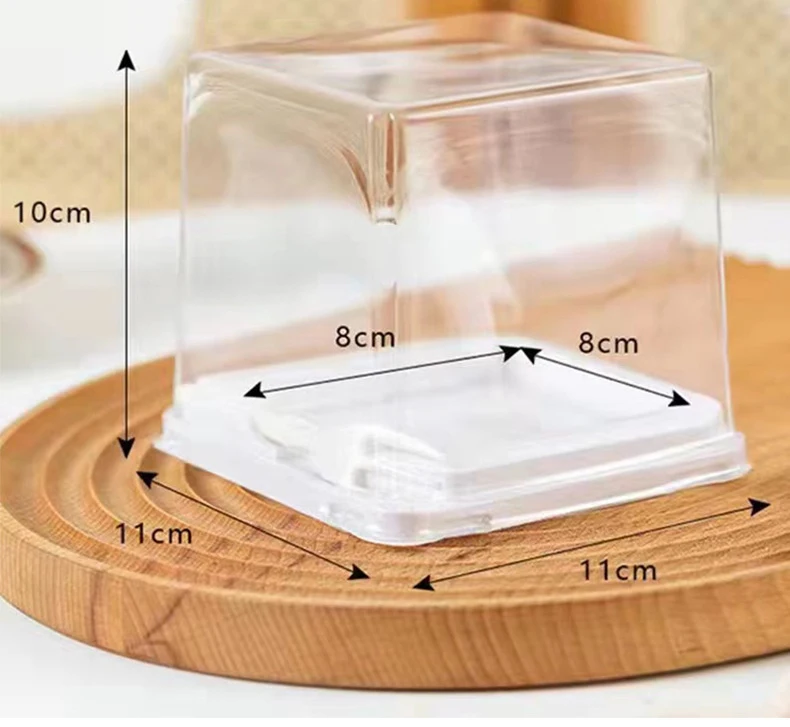 Wholesale 2 Inch Cake Dessert Packaging Box Thousand Layer Puff Mousse ...