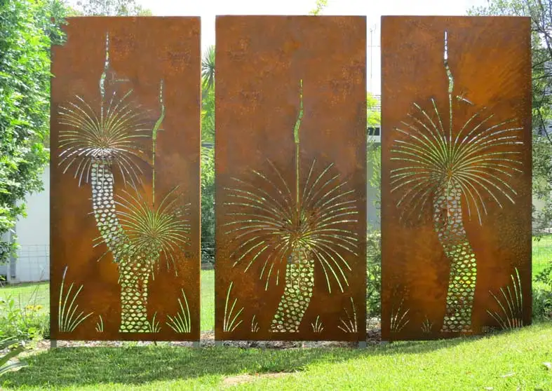 Corten Steel Fence Panels for Farm and Garden - Eco-Friendly Metal ...