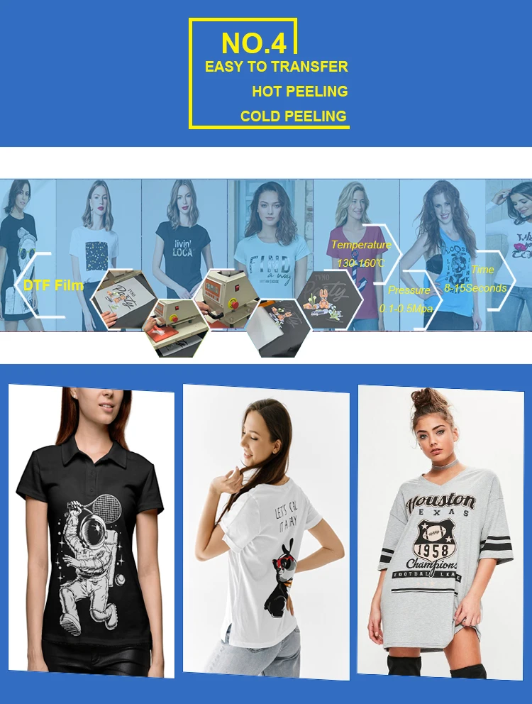 A2 A3 A4 A3+ Hot Peel Single Side Matte Sheet 30cm 33cm 40cm 60cm Roll Dtf Heat Transfer Print ...