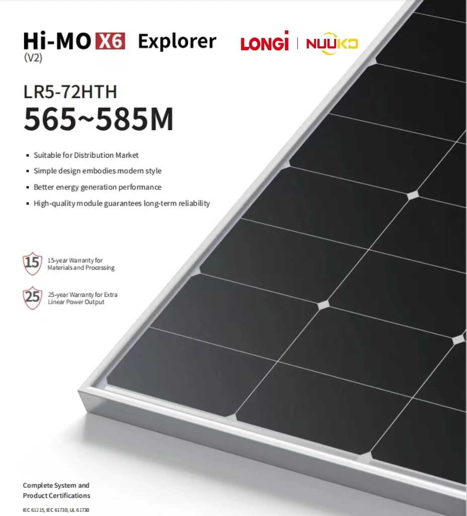 Longi Himo X6 Explorer - Solar Panels with HPBC Technology