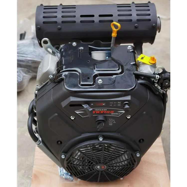 999CC Electric Start Loncin LC2V90FD Gasoline Engine, 35HP - Efficient ...