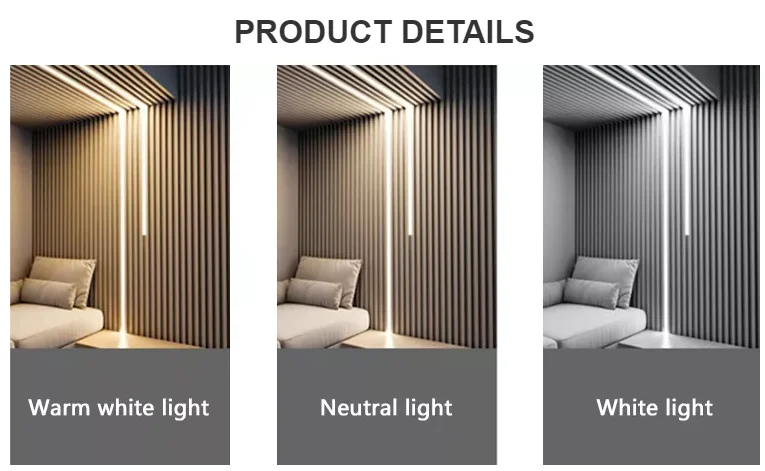 Modern House Decoration with Flowing Water Linear Lights