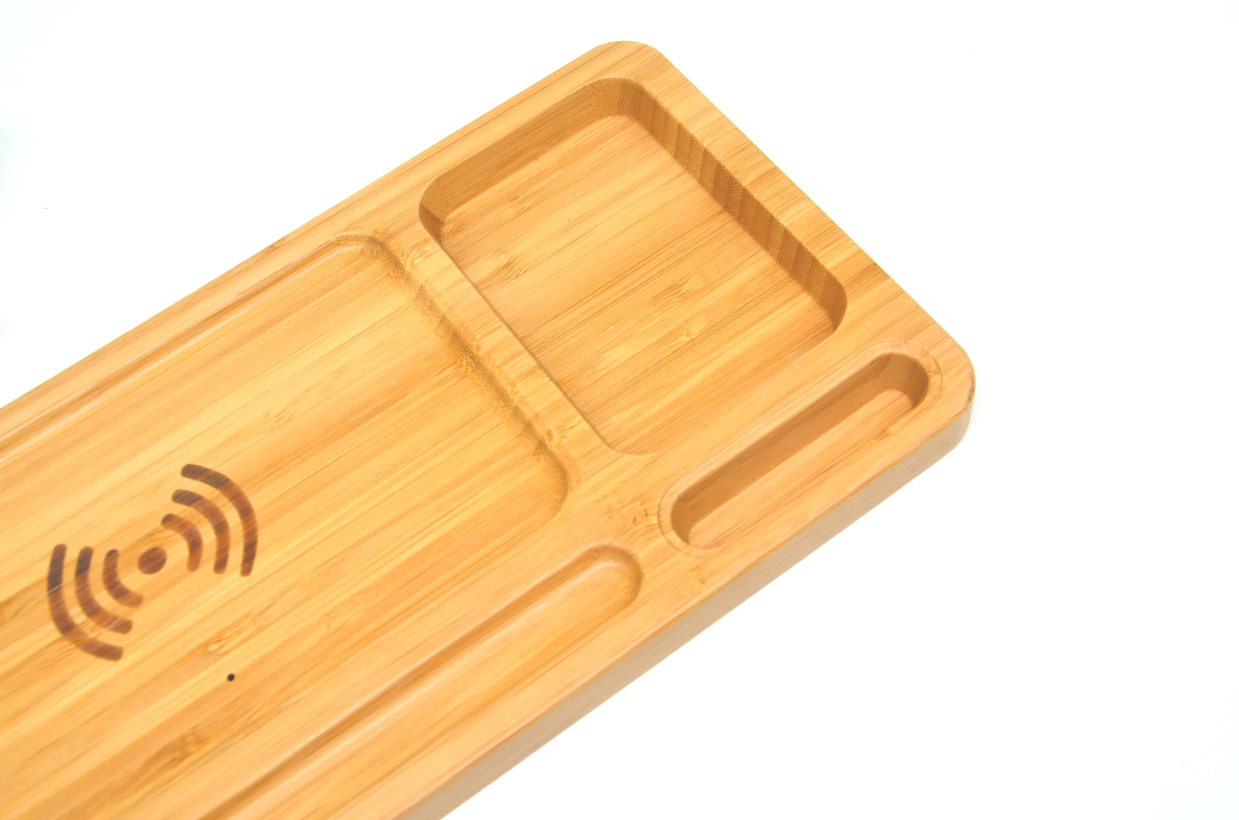 Portable Bamboo Desktop Organizer Multi-use Bamboo Set Wood Office ...