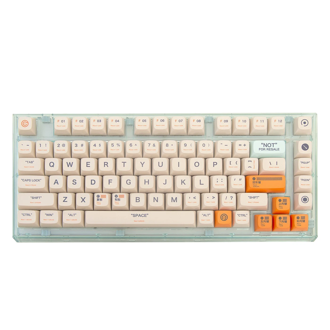 5 Sides Thermal Sublimation Keycaps Pbt Cherry Mda Xda Profile ...
