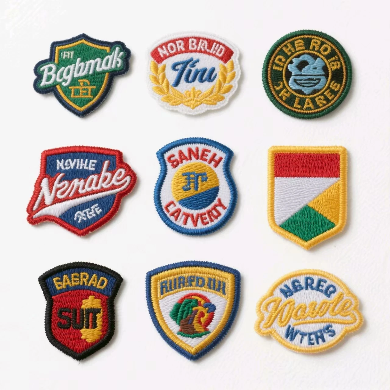 Customizable Iron-On Team Embroidery Patches Self-Adhesive Fabric with ...