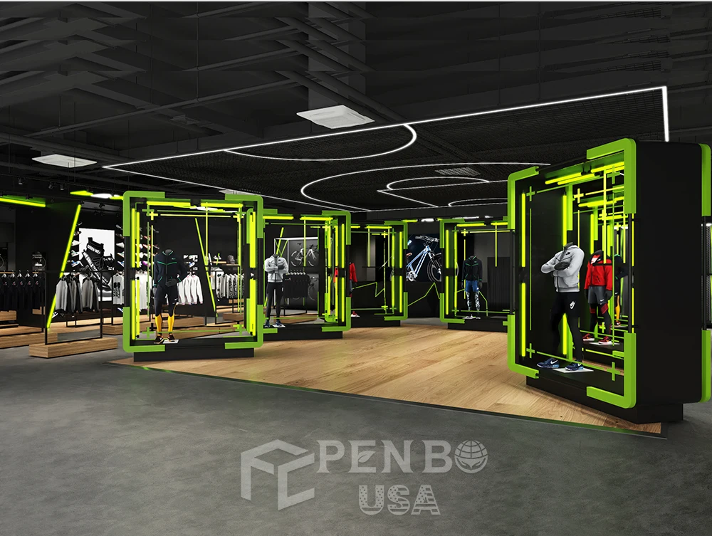Penbo Store Design - Modern 3D Layout for Fashionable Clothing