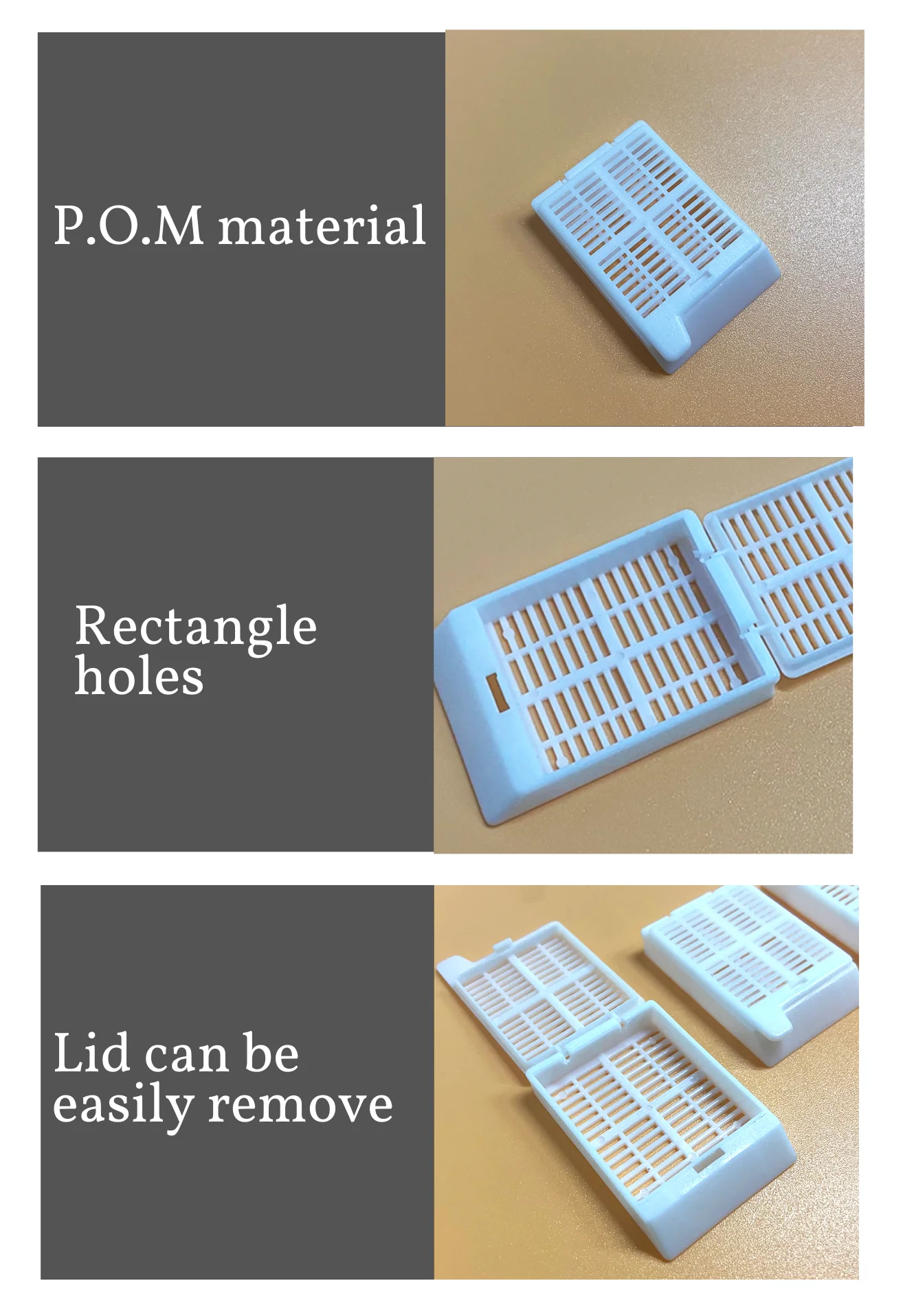 Hot Selling Histology Cassette Single Use Plastic Embedding Cassette ...