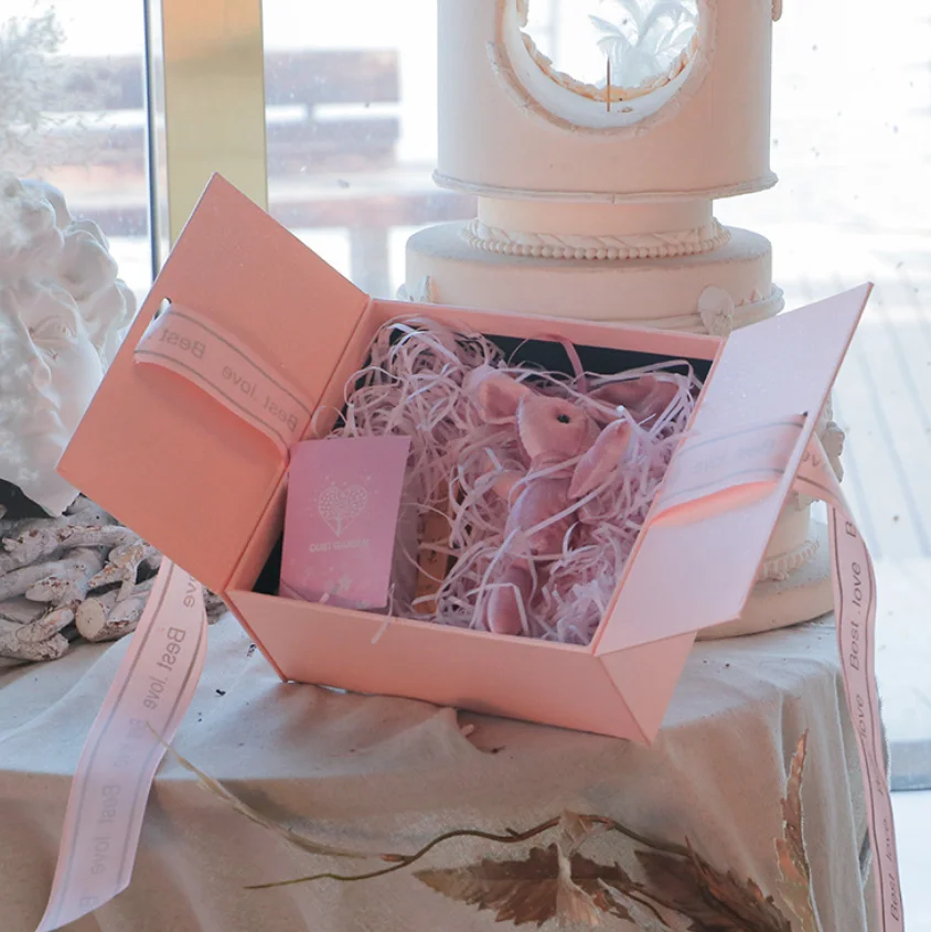Luxury Design Double Door Open Gifts Wedding Flavor Packaging Paper Box ...