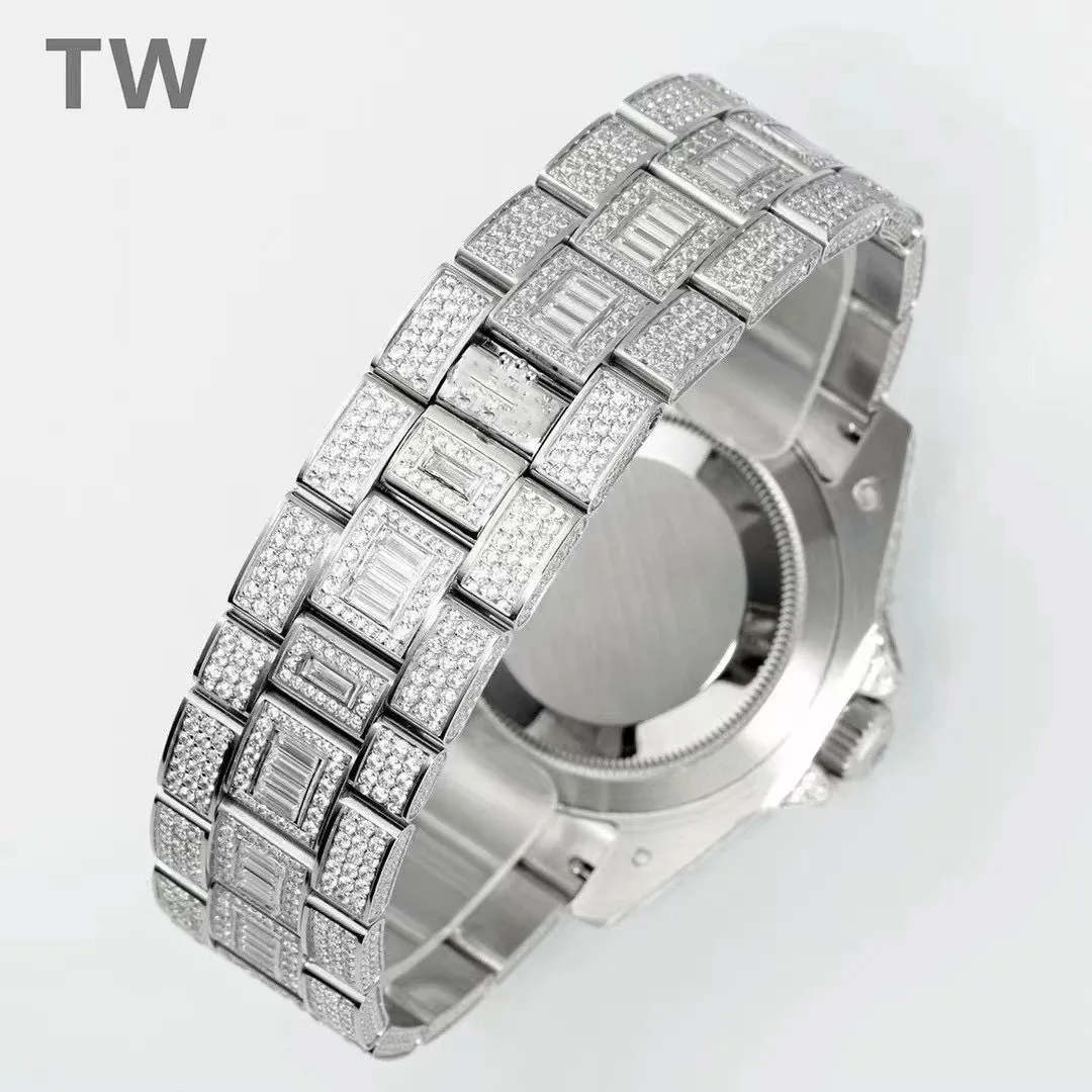 5a Top Luxury Hip Hop Full Diamond Watch Custom Wholesale Sapphire ...