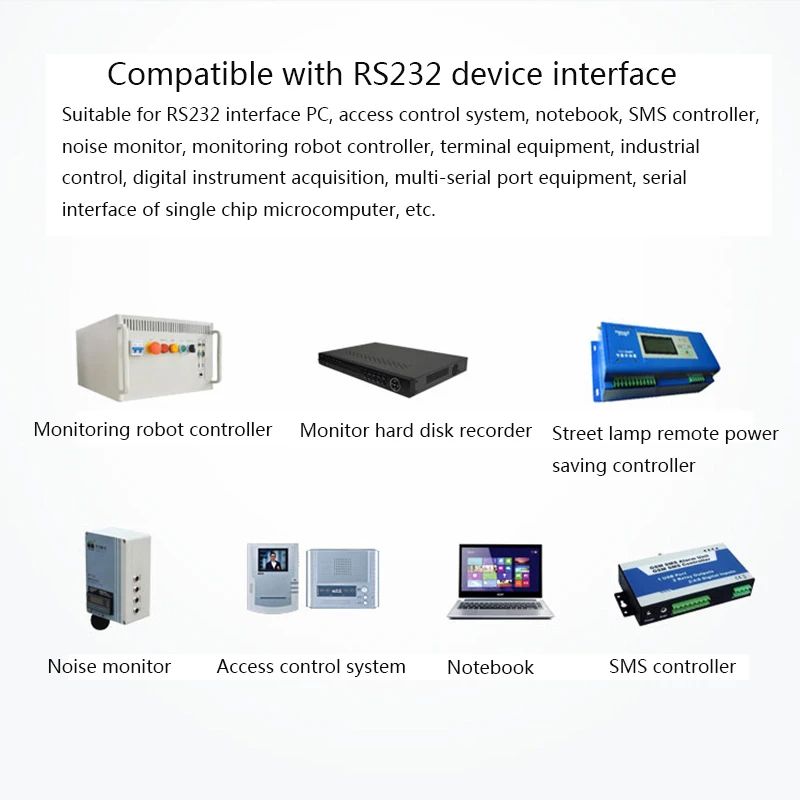 Dtech Industrial 8 Port Rs232 Serial Splitter With Power Adapter For ...