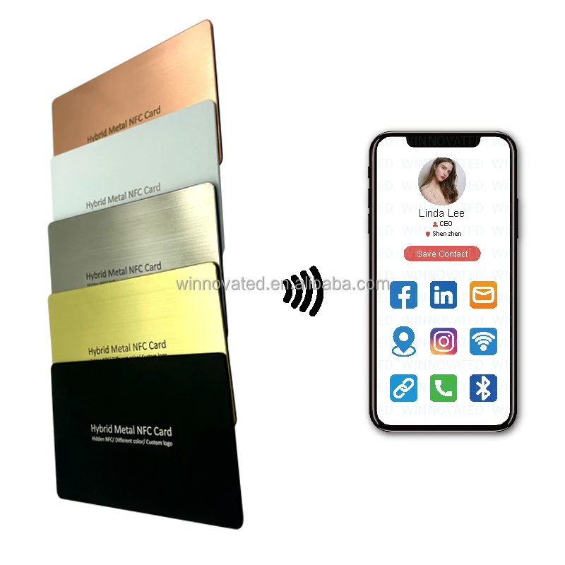 Hidden Blank Matte RFID Hybrid Full Metal NFC Business Card| Alibaba.com