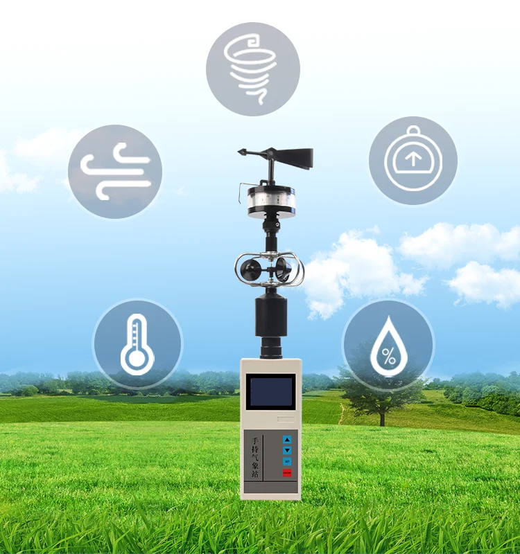 Small Handheld Portable Weather Station Indoor And Outdoor Industry ...