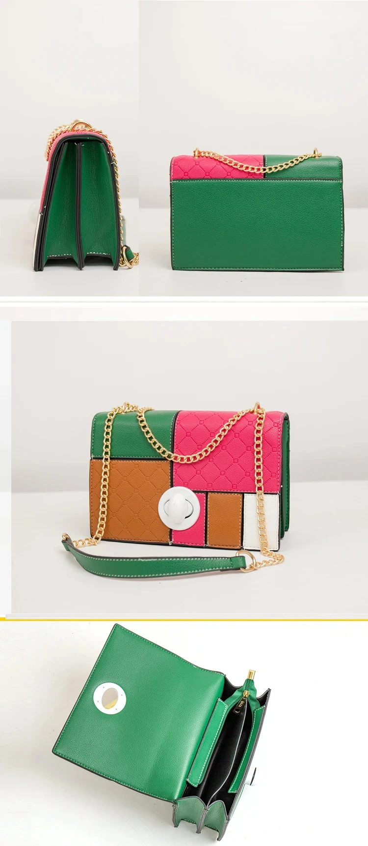 JIALI QAZA Color Stitching Handbags - 2023 Trending Luxury