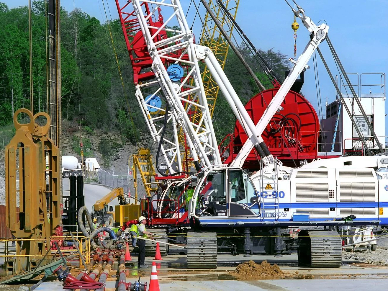 Diaphragm Wall Grab Xg480d Well Digging Machine Small Stone Drilling ...