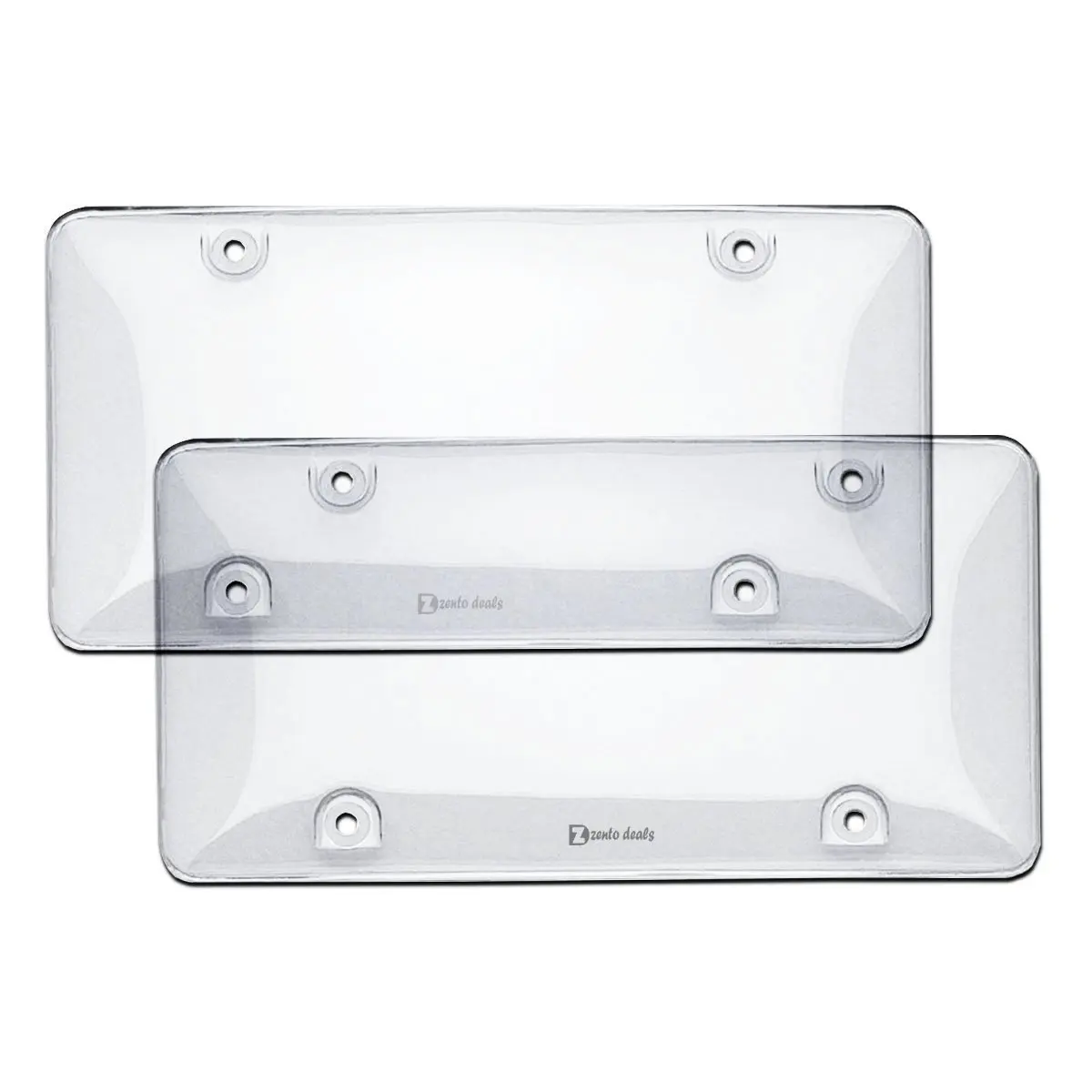 Universal Transparent Plastic License Plate Cover for Cars - Durable ...