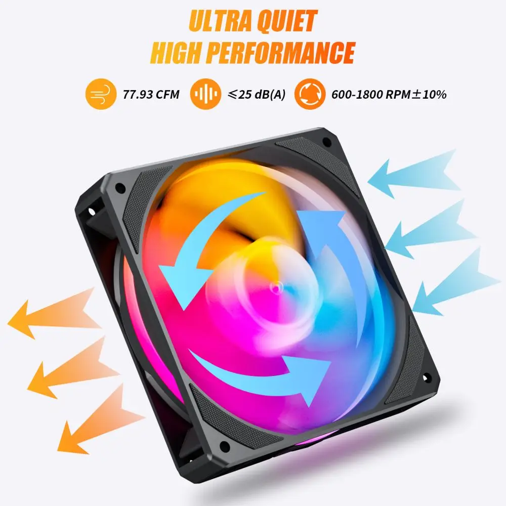 Uphere Computer Case ARGB Fans - High Performance & Low Noise
