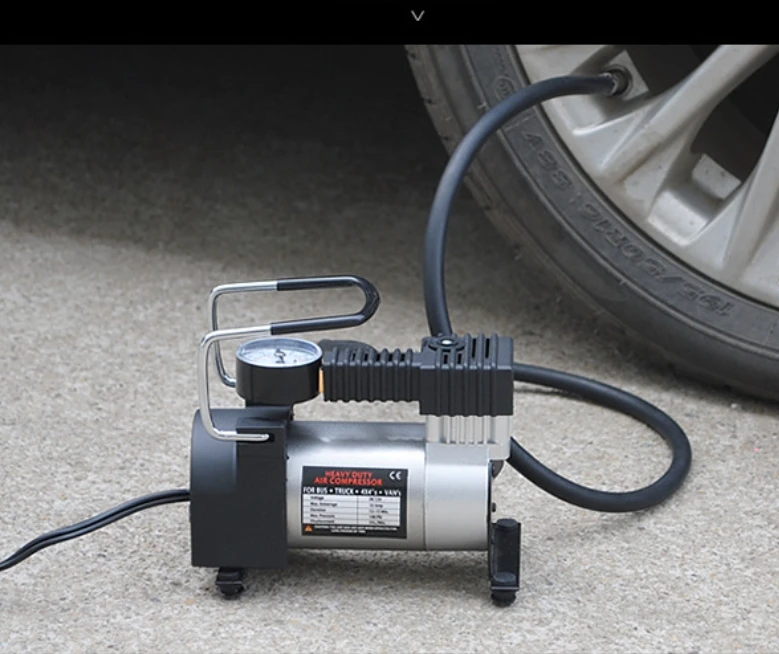 Mini High-quality Car Portable Air Compresso12v Portable Metal Electric ...