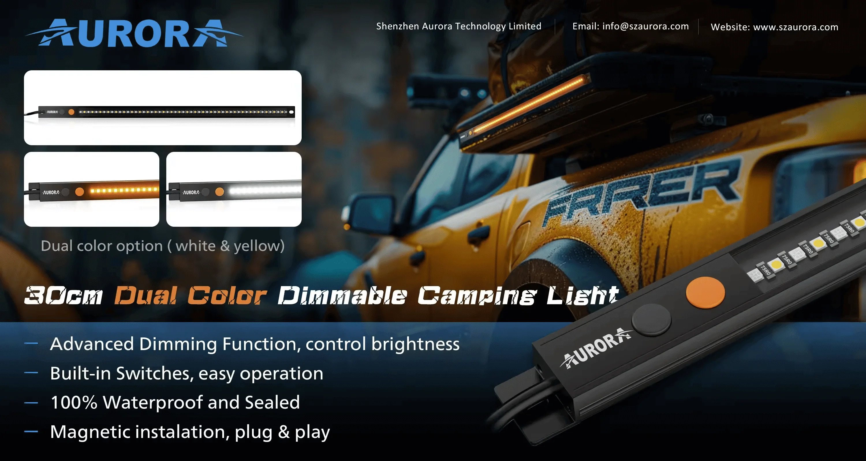 LED Camping Light Bar - Durable, Efficient, and Bright