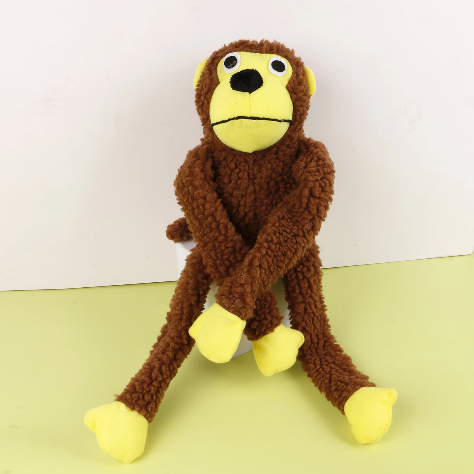 2025 Sounding Plush Toys Monkey Chewing Sound Squeaking Puzzle Dog Toys ...