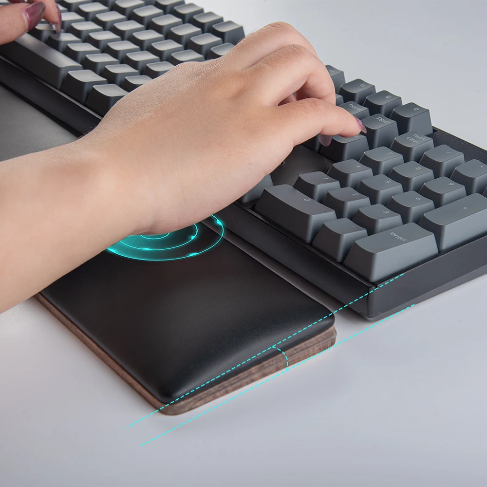 High Quality Ergonomic Design Keyboard Palm Rest Pad Support Wood ...