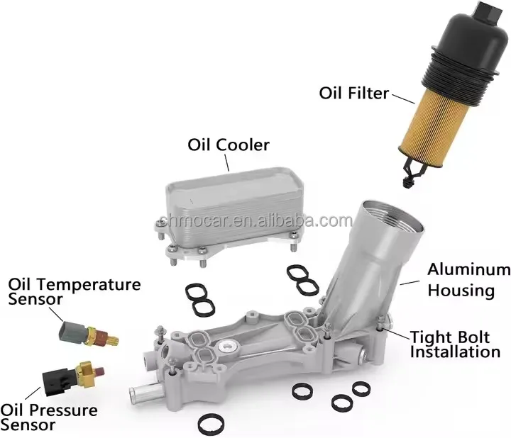 Mocar Oil Cooler Filter Housing for Benz Dodge Jeep Chrysler 926-876 ...