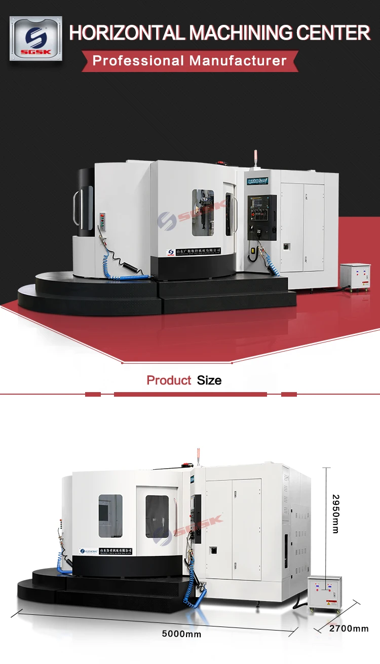 Metal Cnc Machine Center Hmc500 Horizontal Machining Center - Buy Cnc ...