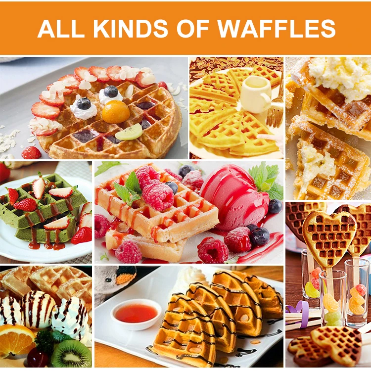 Commercial Electric Stainless Steel Waffle Maker China Counter Top ...