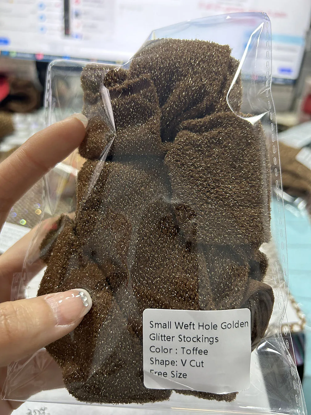 Golden Silver Carnival Fishnet Stockings, V Cut Tights for Costumes, OEM