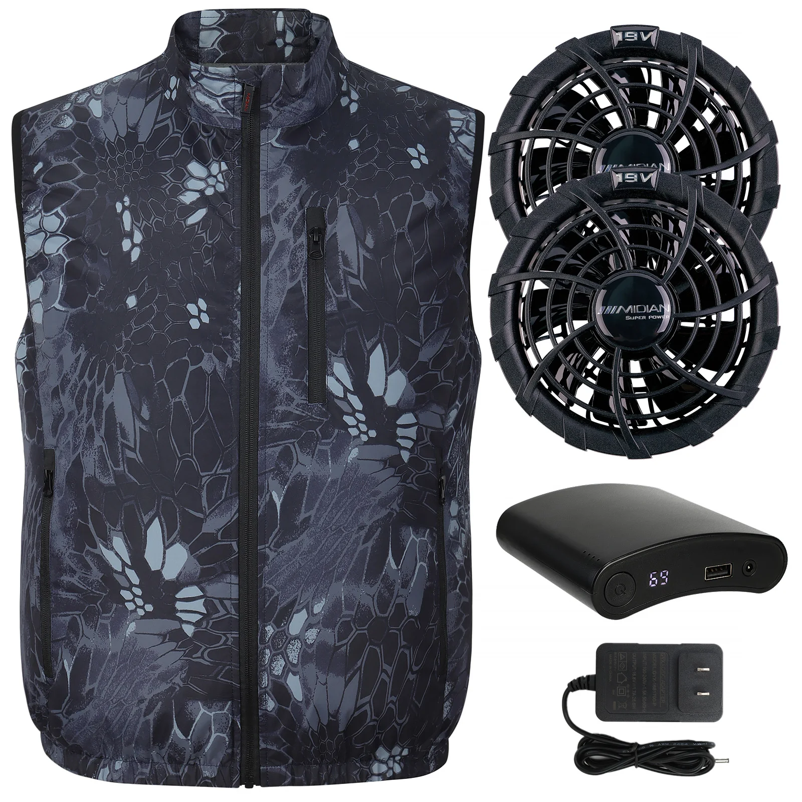 21V Super High Powered Fan Battery Set with 18000 MAH Cooling Jacket