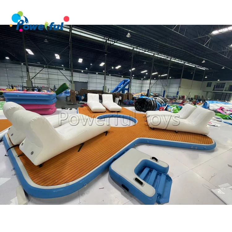 Deck Lounge Floating Swim Platform With Floating Island| Alibaba.com