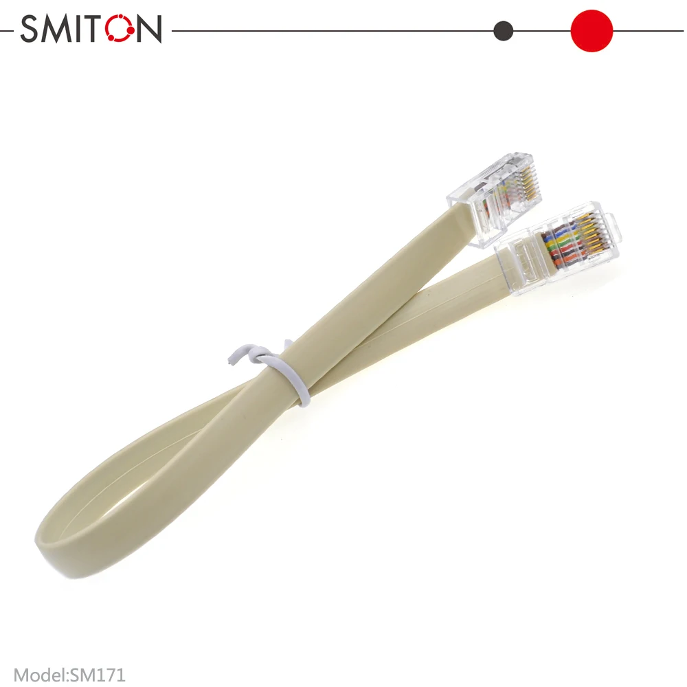 Rj45 To Rj45 Patch Cord Telephone Pvc Communication Cable - Buy Rj45 To ...