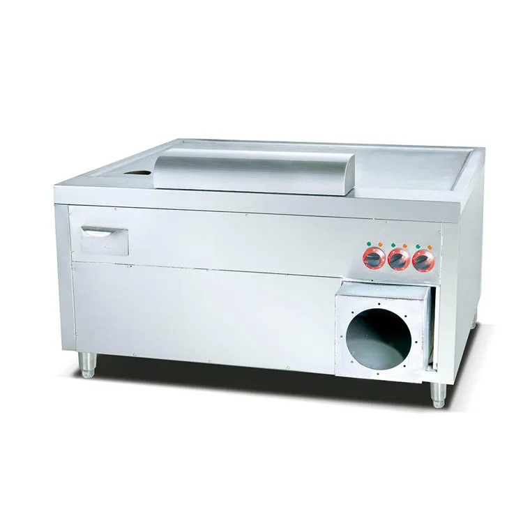Commercial Stainless Steel Flat Plate Teppanyaki Machine 1.5m Electric ...