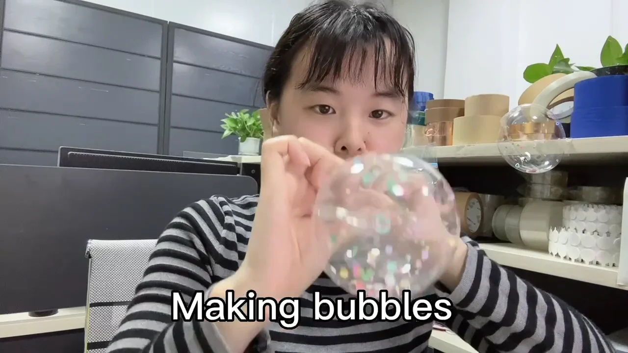 Colored Nano Tape Bubble Kit Nano Bubble Tape Double Side For Kids ...