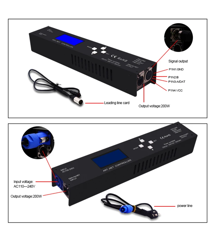 Artnet Dmx Controller Rgb/rgbw 680pixel Stage Lighting Controller For ...